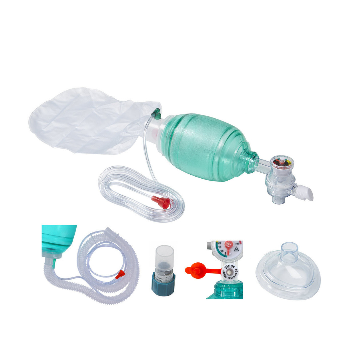 AirFlow™ Manual Resuscitator BVMs with Integrated Pressure Manometer ...