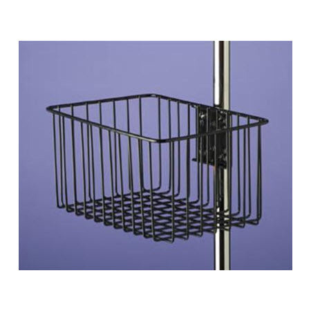 Multi-Purpose Basket, Steel Wire, Vinyl Dipped, Black, 12L x 8W x 6D ...